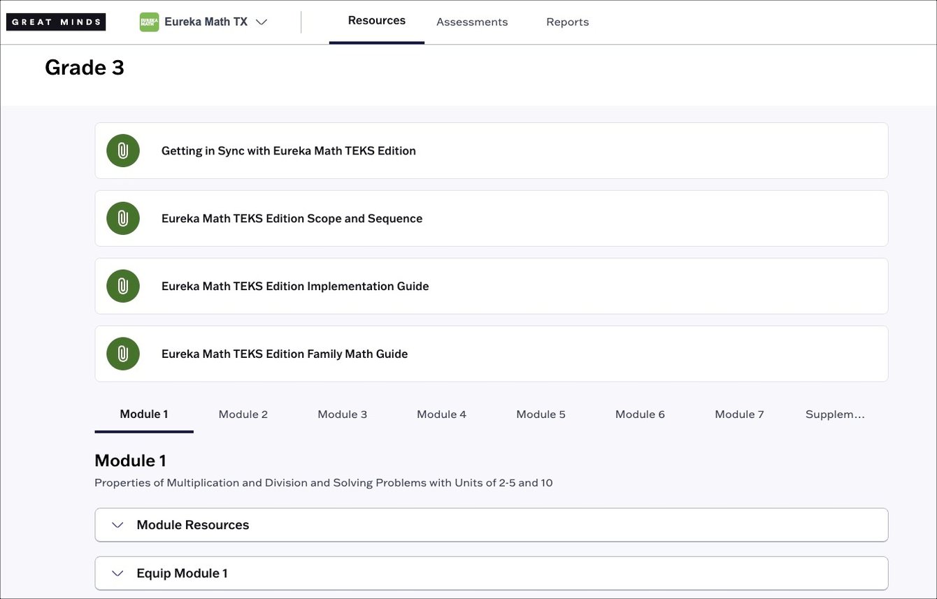 Eureka Math TEKS 2025-2026 Digital Updates