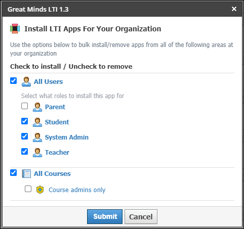 LTI v1.3 Configuration for Schoology